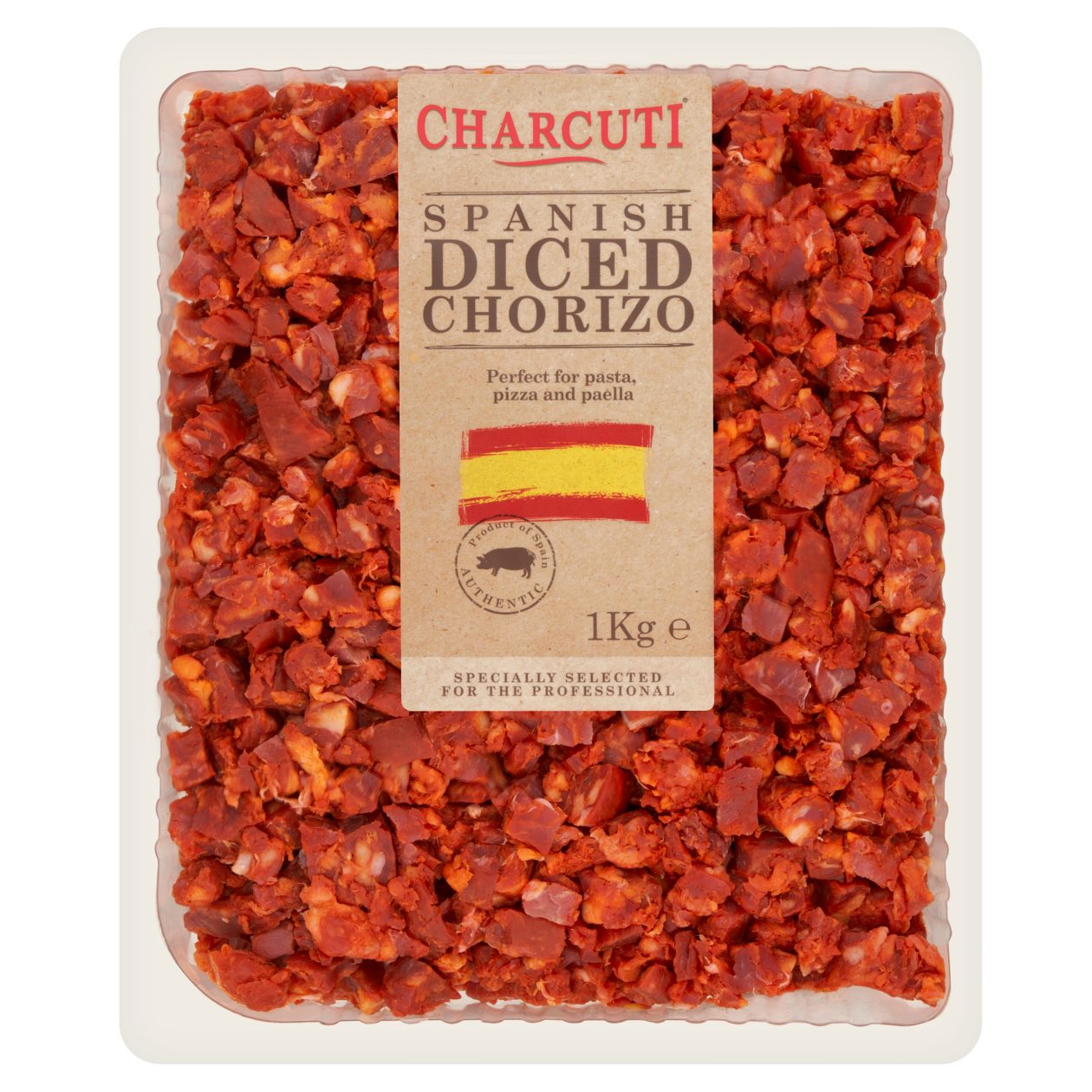 Buy Charcuti® Diced Chorizo from Leathams LTD online food suppliers.